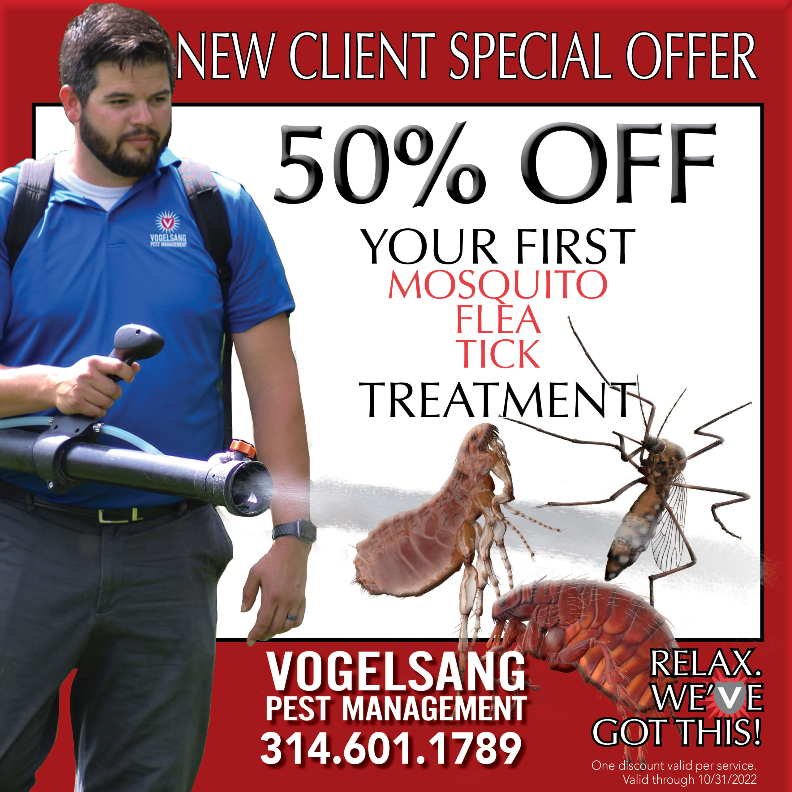 Pest Control, O’Fallon, MO | Specials | Vogelsang Pest Management